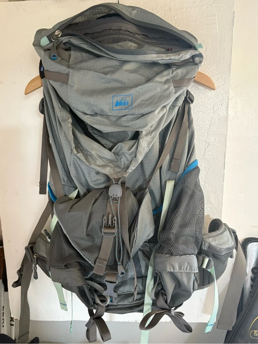 REI | Bags | Re Gray Hikingcamping Backpack | Poshmark